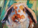 Funny rabbit pet portrait painting original 8x6, Custom by Natart ...