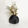 Vase Sleeve Merino Wool Felt 'Rake' Charcoal Small by Lorraine Tuson ...