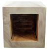 Haussmann® Wood Cube Table 18 in SQ x 18 in High Hollow by Haussmann ...