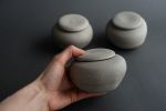 STC pebble stone lidded jar container, minimalist monochrome by Laima ...