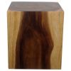 Haussmann® Wood Cube Table 20 in H x 18 in SQ Hollow inside by ...