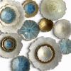 "Lotus" Series in Ivory, Gold and Azure by Debra Steidel | Wescover ...