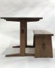 Trestle Table with Center Uprights in Walnut by Brian Holcombe ...