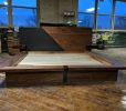 Walnut and Steel Bed/ Bedframe by Donald Mee Design | Wescover Beds ...