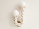 Memphis Fiber Lamp Sconce| Macrame handweave light sculpture by Light ...