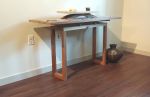 Floating Sapele Console Table by SjK Design Studios | Wescover Tables
