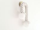 Memphis Fiber Lamp Sconce| Macrame handweave light sculpture by Light ...