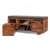 Zuma solid walnut open storage box by Modwerks Furniture Design LLC ...
