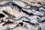 Large Scale Neutral and Blue Weaving by Ama Fiber Art | Wescover Wall ...