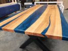 Epoxy Ash Dining Room Table by Peach State Sawyer Services | Wescover ...