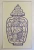 Large violet jar with traditional Japanese patterns by Hikaru O ...