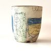 Handmade Illustrated Decorative Cup, Etched Drawing Cup by cursive m ...