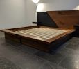 Walnut and Steel Bed/ Bedframe by Donald Mee Design | Wescover Beds ...