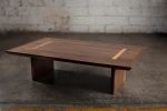 Minimalist Natural Walnut Finish Coffee Table w Oak Detail by NO AGE ...