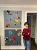 Gray Dyptich Abstract Painting by Elyse Martin Large Abstract Paintings ...