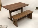 Trestle Table with Center Uprights in Walnut by Brian Holcombe ...